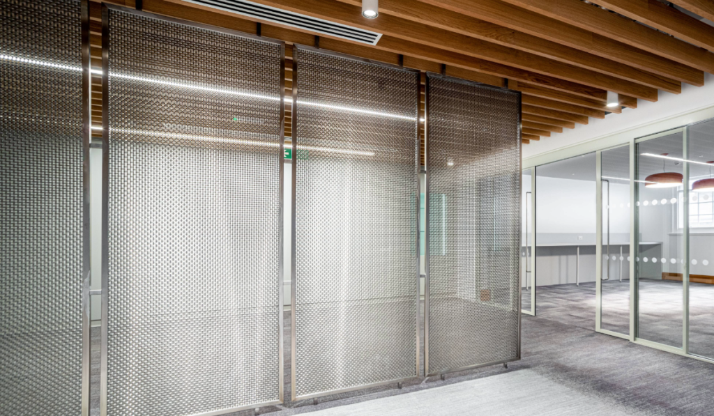 AP200 Metal Mesh Room Divider | Amron Architectural