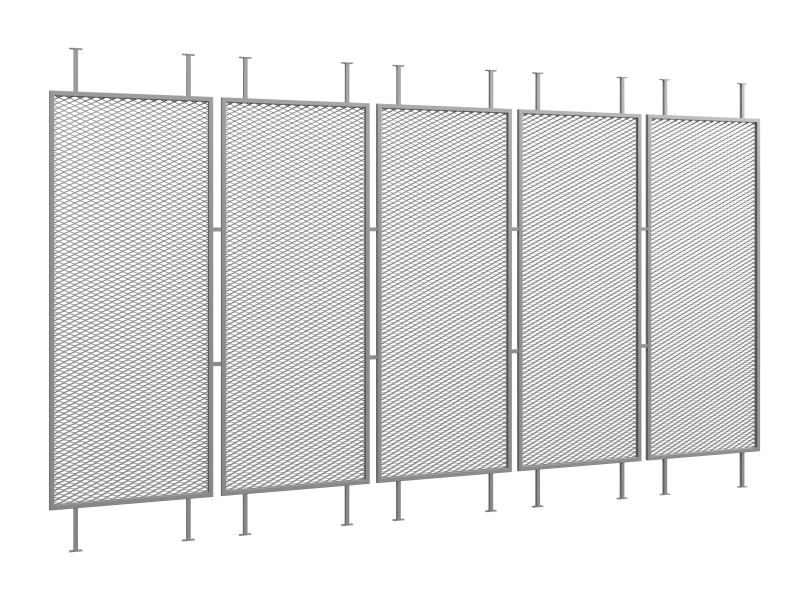 AP200 Metal Mesh Room Divider | Amron Architectural