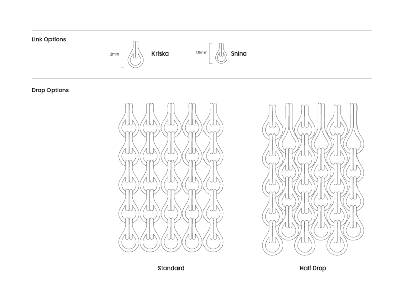 Kriskadecor | Metal Chain Curtains | Amron Architectural